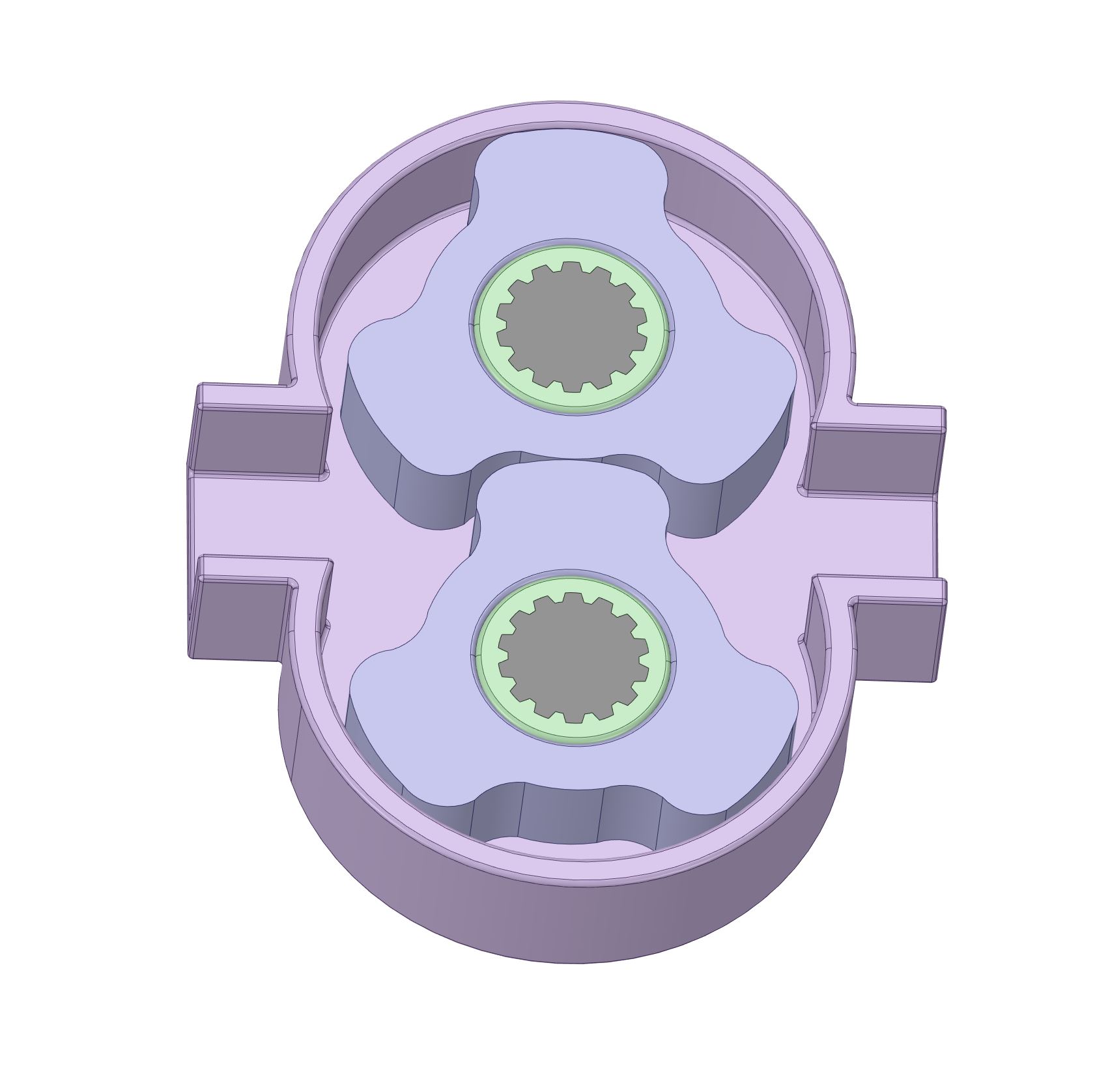 Three Lobed Rotor Lobe Pump 3D Model | 3D Models | FetchCFD