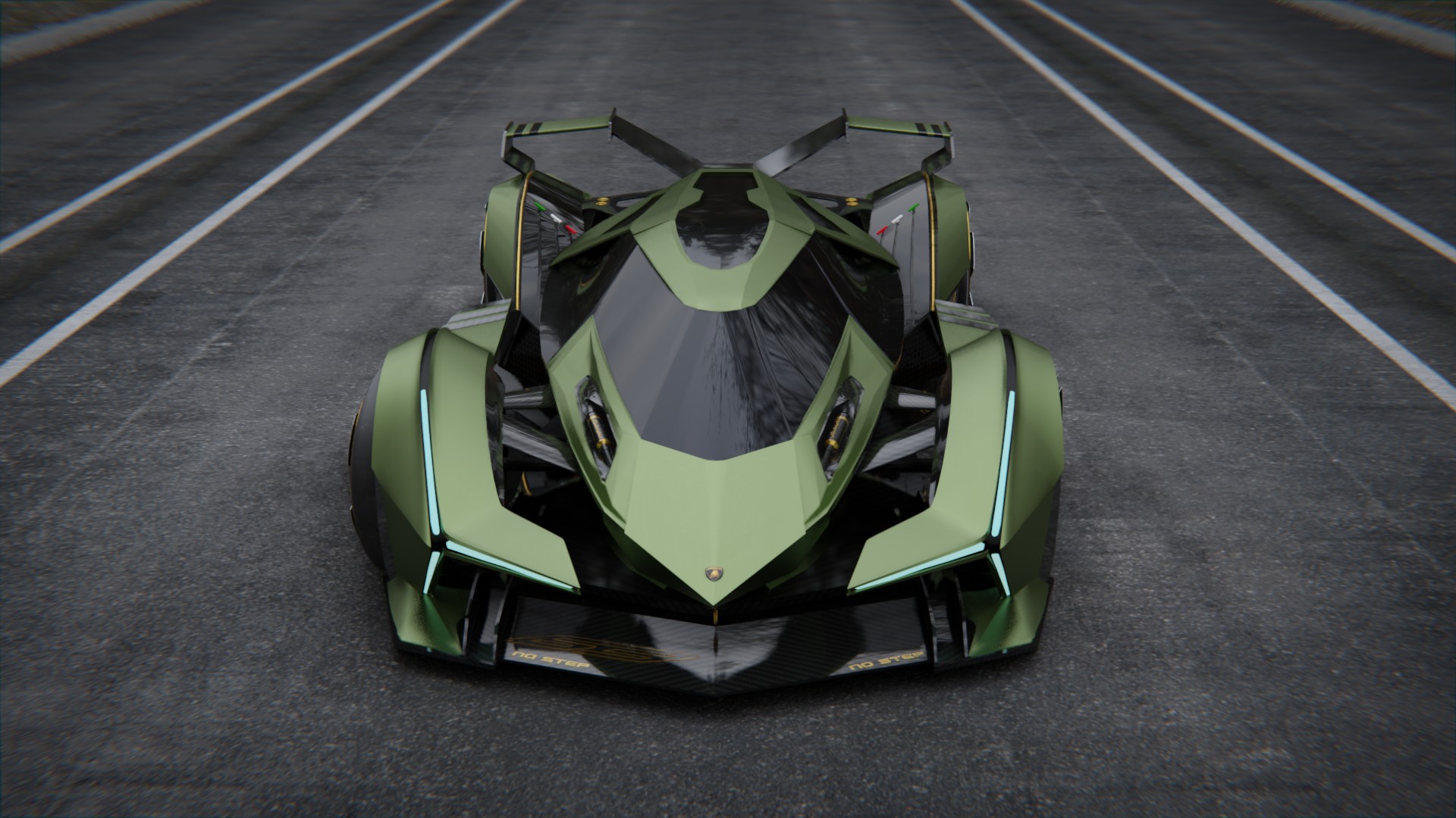 Lamborghini V12 Vision Gran Turismo in 3D - Free 3D Model - .glb .gltf ...