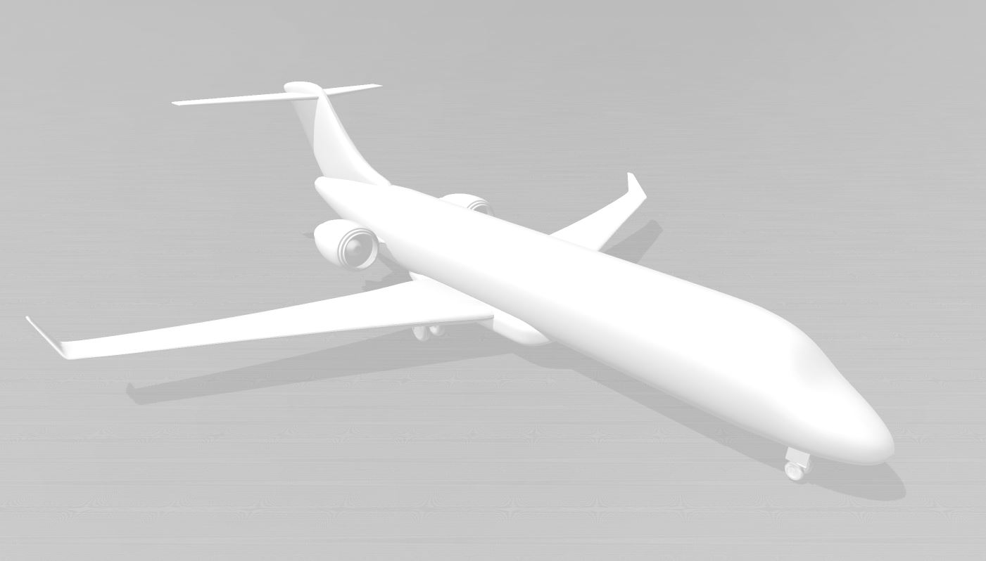 Comac ARJ21 Airplane 3D Model in Virtual Reality