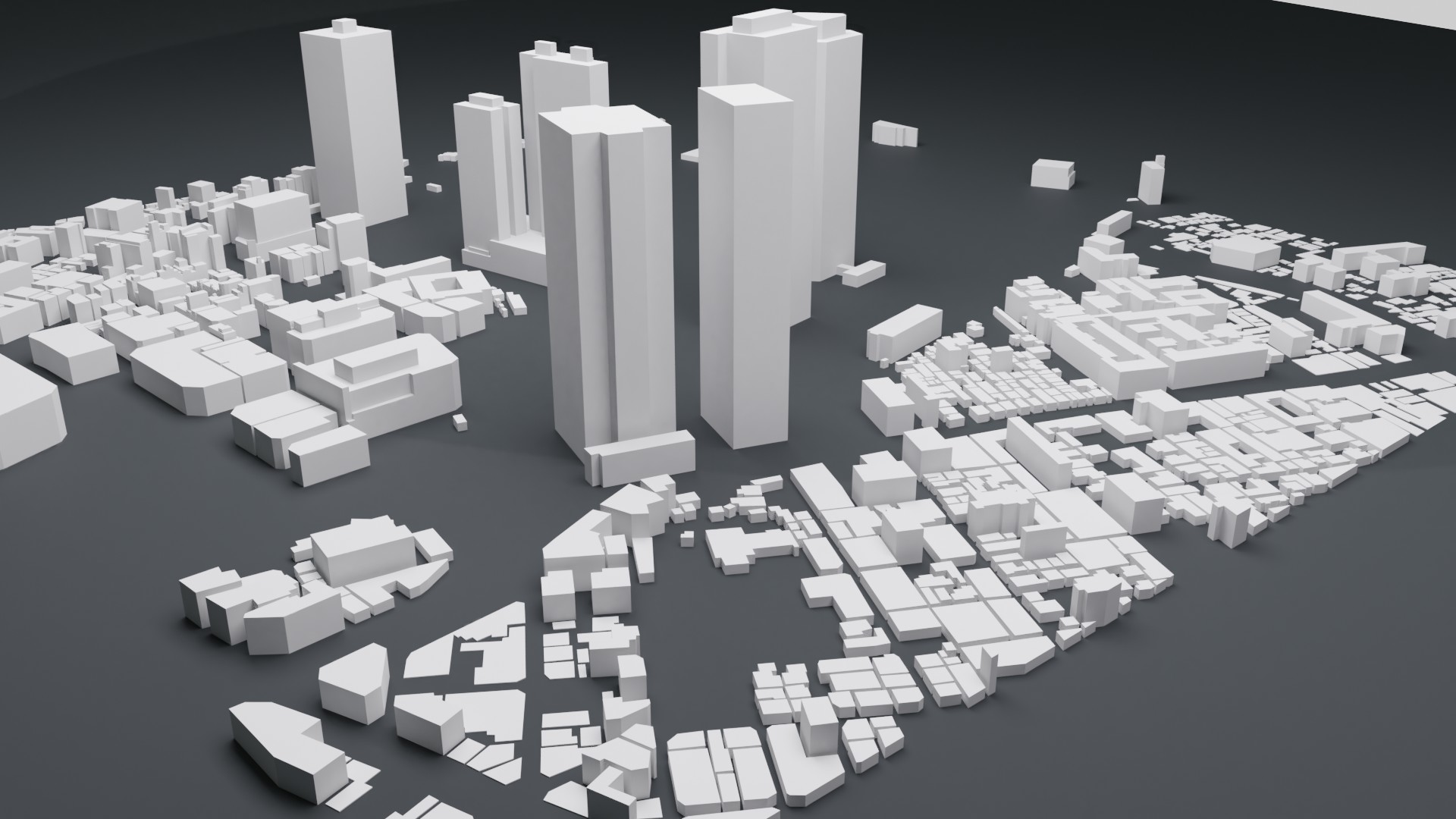 Shinjuku Building Complexes (AIJ Case F) CAD Model for CFD Analysis ...