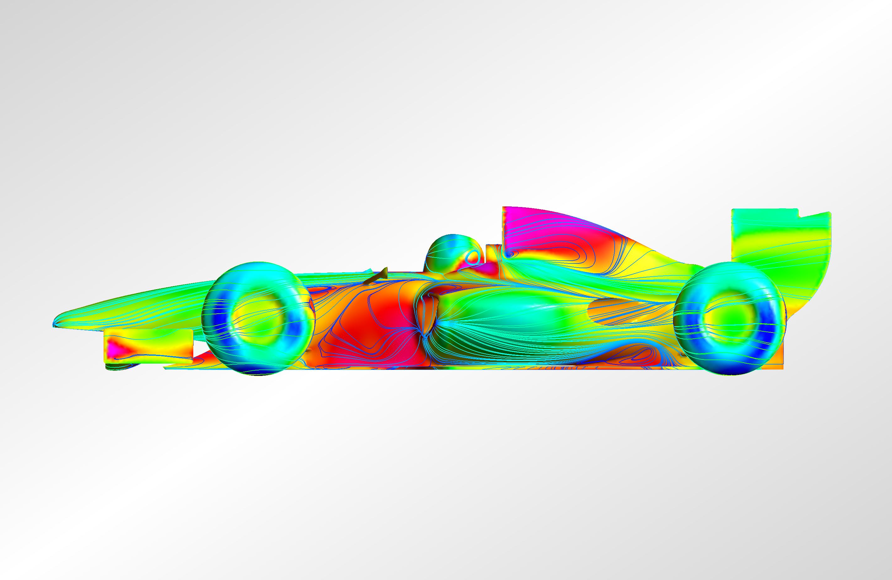 F1 Car DES Simulation | CFD Simulations | FetchCFD