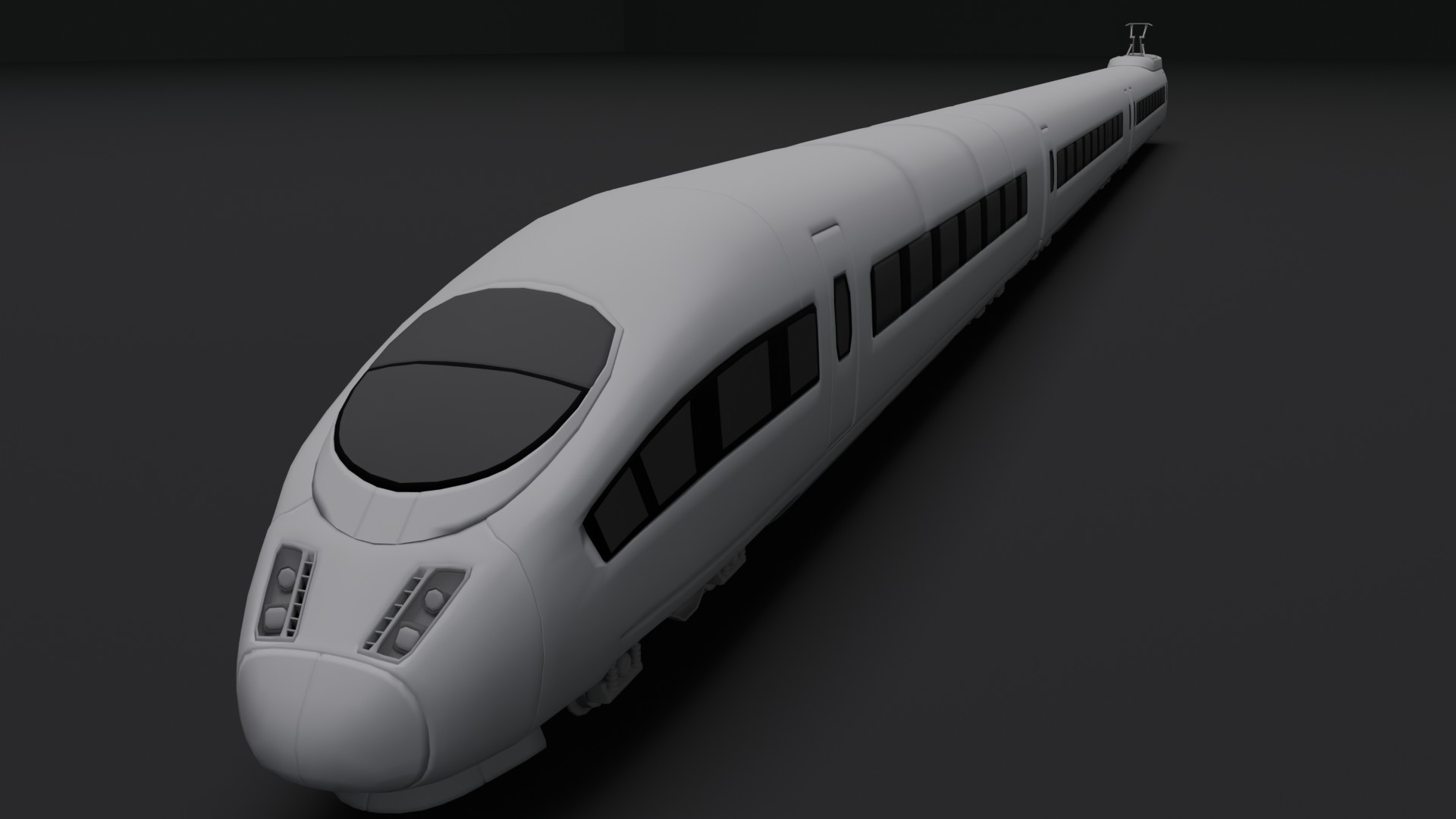 German ICE High-Speed Train 3D Model in Virtual Reality