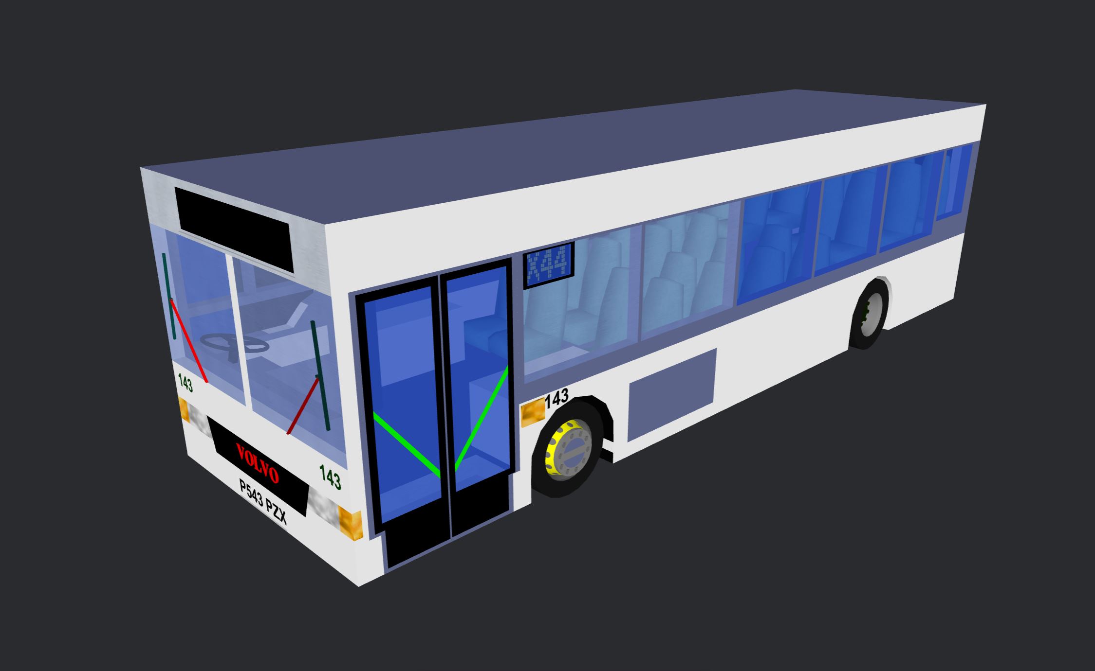 Wright Volvo B10M Bus 3D Model | 3D Models | FetchCFD