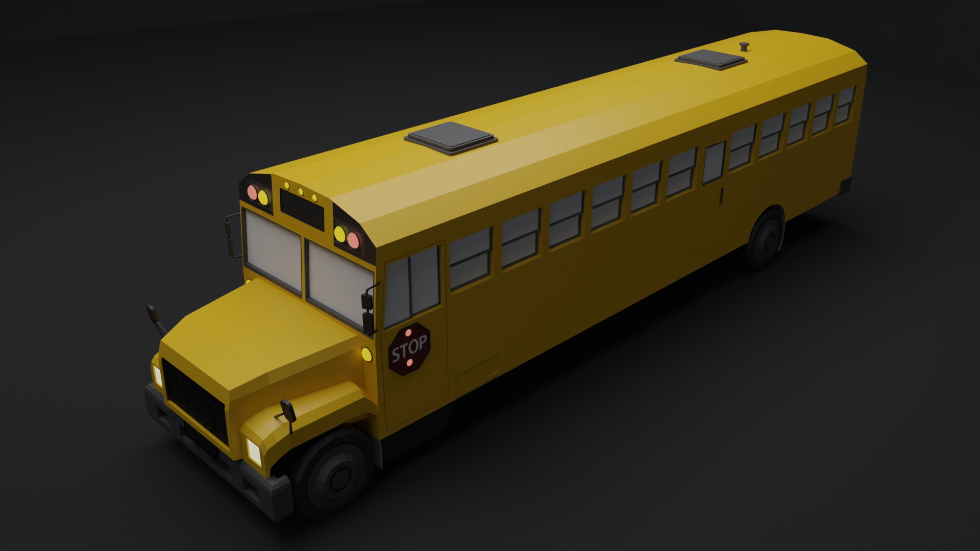 School Bus 3D Model | 3D Models | FetchCFD