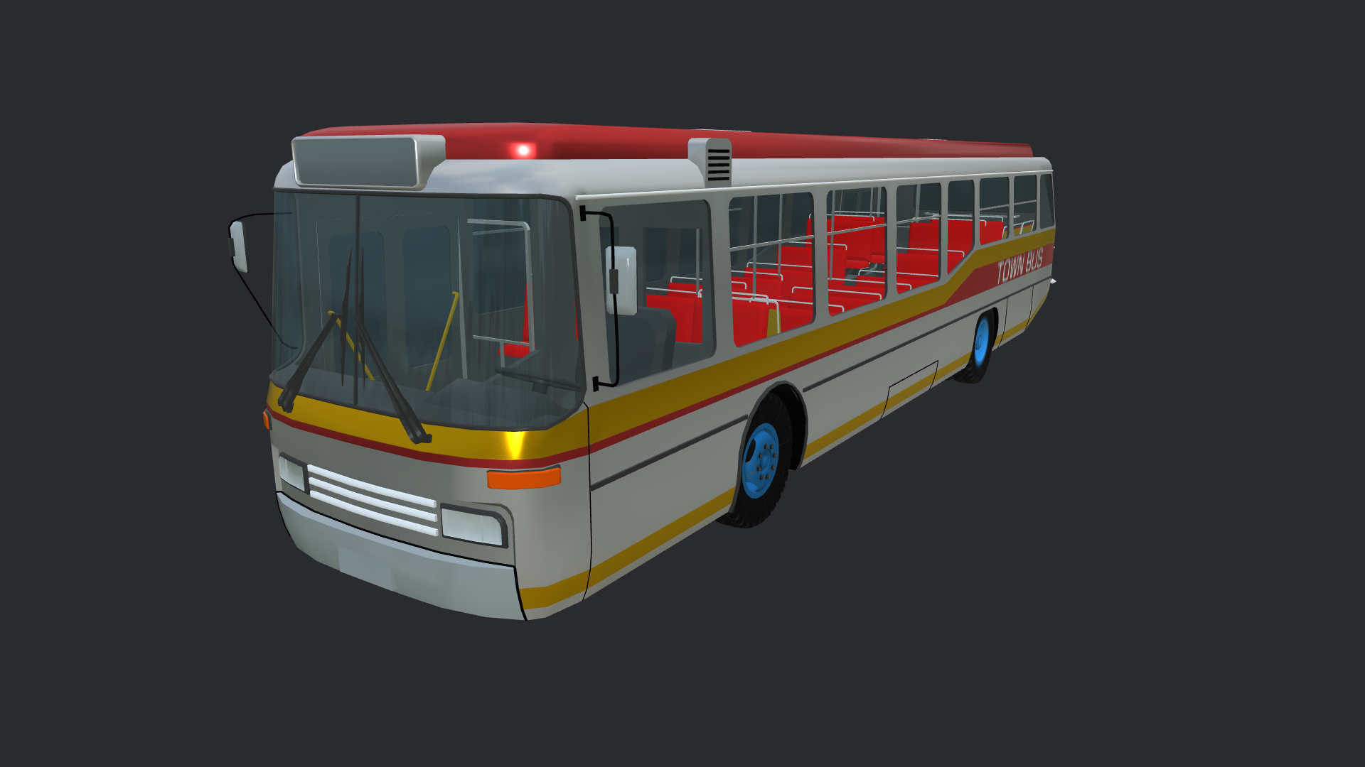 Town Bus 3D Model in 3D - Free 3D Model - .glb .gltf - FetchCFD