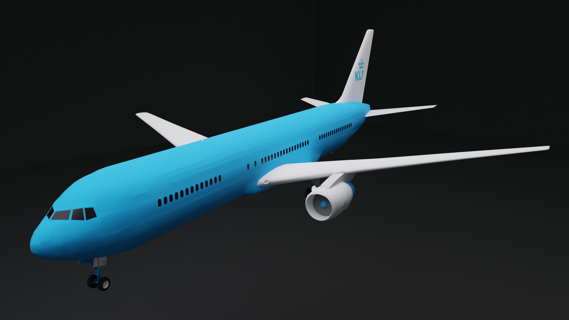 Boeing 767 KLM Airlines 3D Model | 3D Models | FetchCFD
