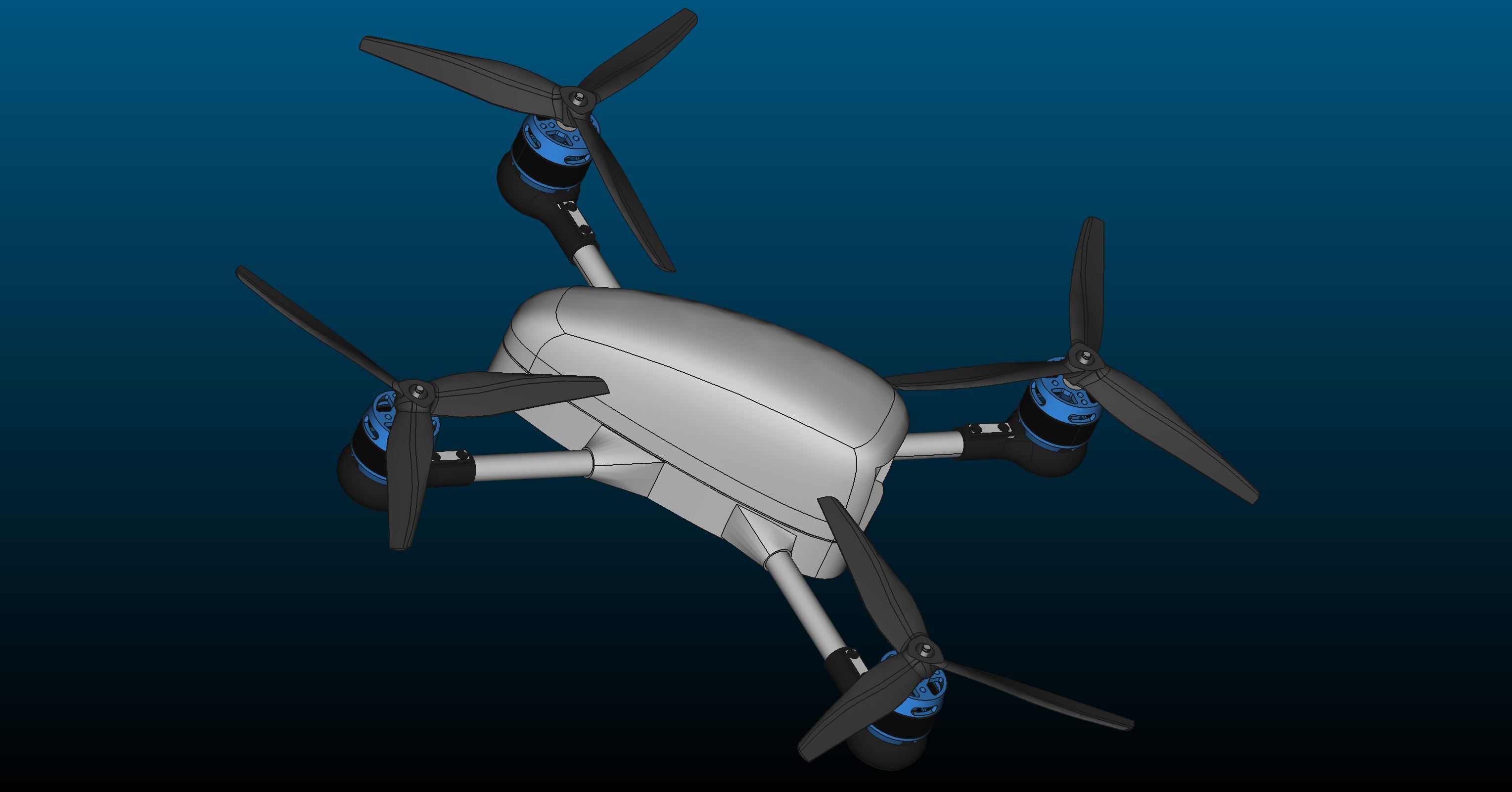 Drone CAD Model | 3D Models | FetchCFD