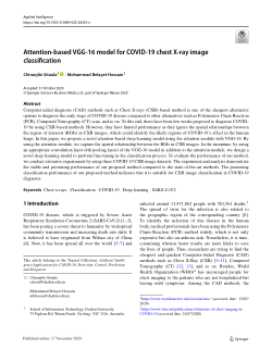 Attention-based VGG-16 model for COVID-19 chest X-ray image classification