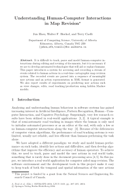 Understanding human-computer interactions in map revision