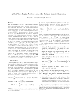 A fast trust-region Newton method for softmax logistic regression