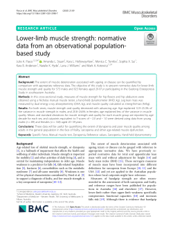 Item - Lower-limb muscle strength: Normative data from an observational ...