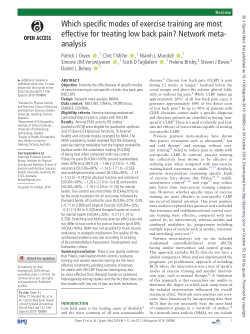 Which specific modes of exercise training are most effective for ...