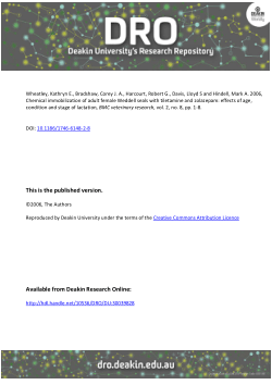 Chemical immobilization of adult female Weddell seals with tiletamine ...