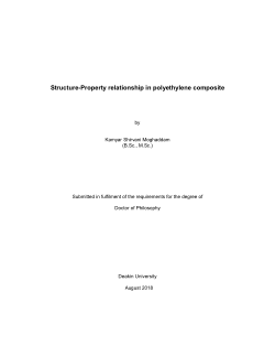 Structure-property relationship in polyethylene composite