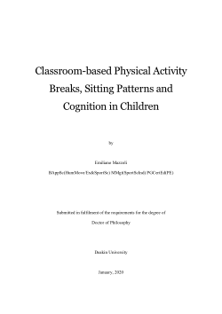 Classroom-based physical activity breaks, sitting patterns and ...