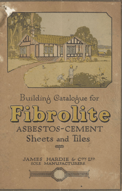 Building catalogue for Fibrolite asbestos-cement sheets and slates