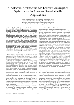 A software architecture for energy consumption optimization in location-based mobile applications
