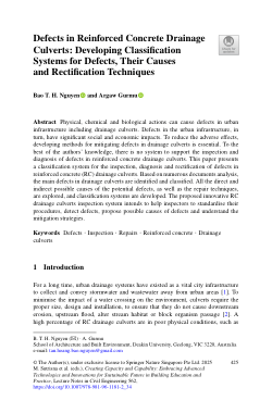 Defects in Reinforced Concrete Drainage Culverts: Developing ...