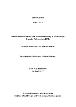 Homonormative nation: The political economy of the Marriage Equality ...