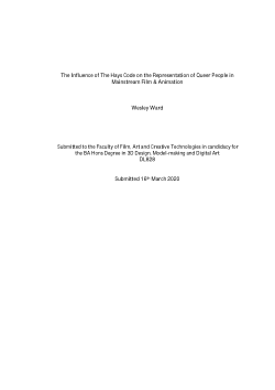 The influence of The Hays Code on the representation of queer people in ...