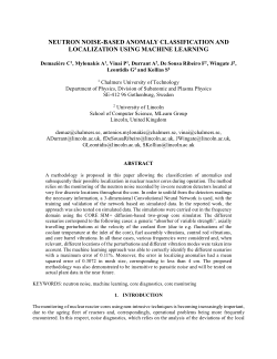 Neutron Noise-based Anomaly Classification and Localization using Machine Learning