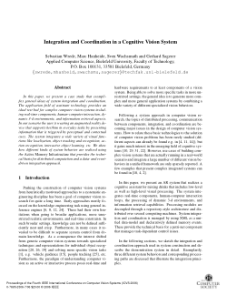 Integration and coordination in a cognitive vision system
