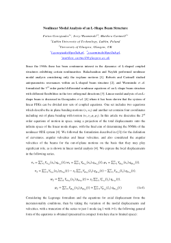 Nonlinear modal analysis of an L-shape beam structure