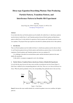 Dirac-type Equation Describing Photons That Producing Particle Pattern, Transition Pattern, and ...