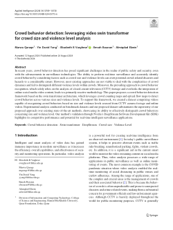 Crowd behavior detection: leveraging video swin transformer for crowd size and violence level ...