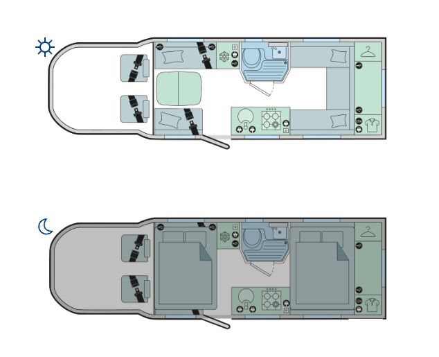 Types of Motorhome Layouts - Bailey Motorhomes