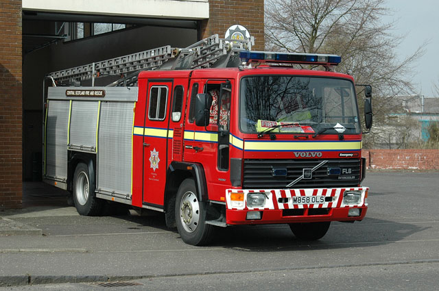 Fire Engines Photos - Central Scotland Volvo FL6