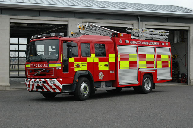Fire Engines Photos - Stirling Central Scotland Volvo