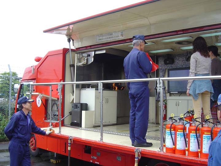 Tokyo Fire Brigade Kitchen Fire Simulation Van
