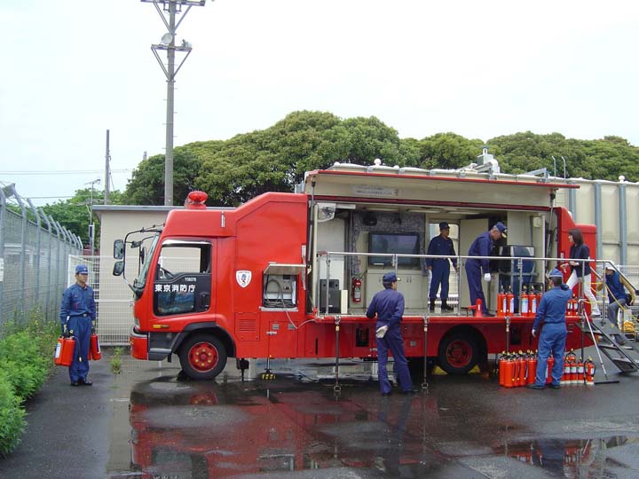 Fire Engines Photos - Tokyo Fire Brigade Kitchen Fire Simulation Van