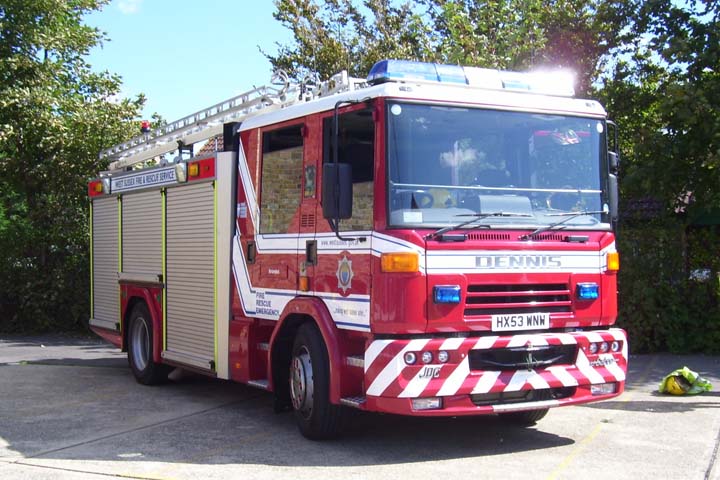 West sussex FRS Dennis Sabre at Bognor Regis FS