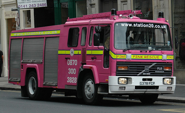 Fire Engines Photos - Pink Engine