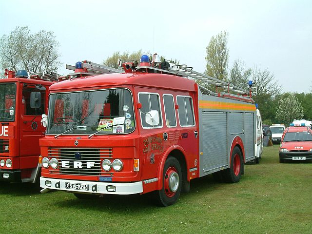 Fire Engines Photos - GRC572N ERF former Derbyshire Fire brigade