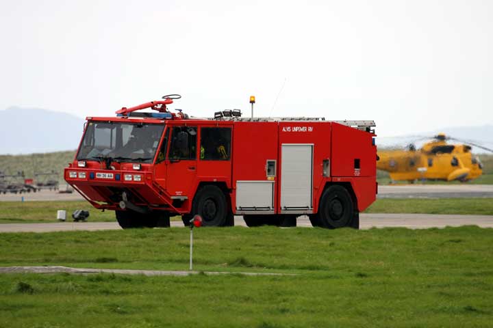 Fire Engines Photos - RAF Valley Wales Alvis Unipower RIV