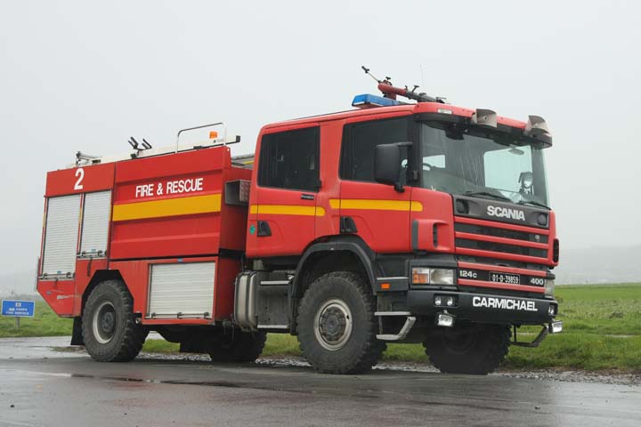 Fire Engines Photos - Irish Air Corps Fire Service Scania Carmichael