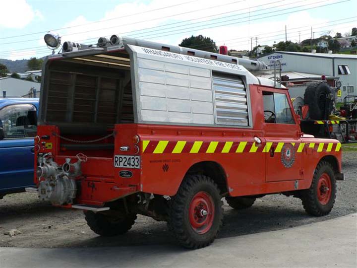 1958 Land Rover. Long Fire Engine by Carmichael.
