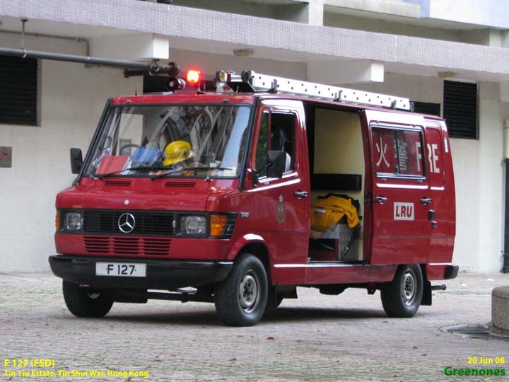 Fire Engines Photos - Benz 310 of Hong Kong Fire Services Dept