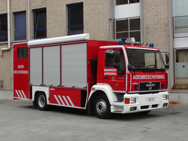 Fire Engines Photos - Fire Department Antwerpen Breathing Apparatus Unit