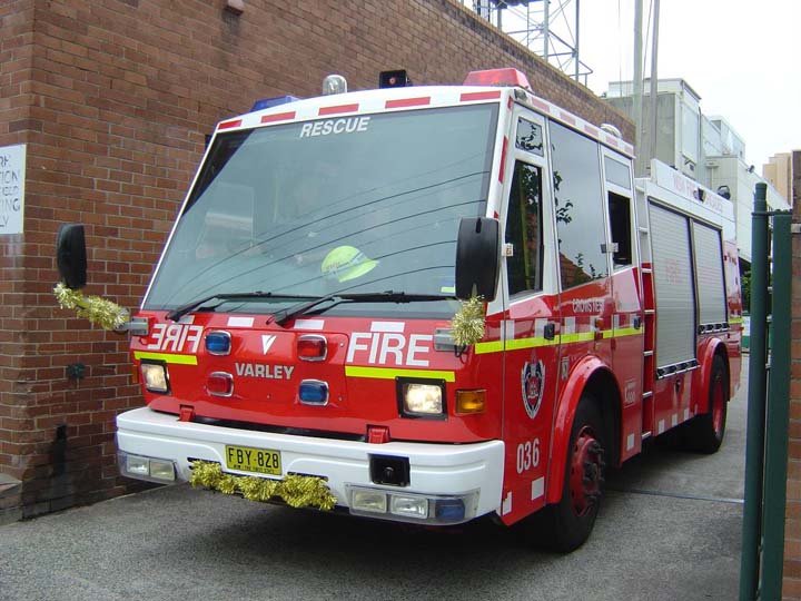 Fire Engines Photos - New South Wales Fire Brigade's Crows Nest Varley