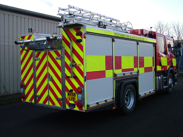 Fire Engines Photos - Wiltshire Fire & Rescue Service's Scania WX58LVB