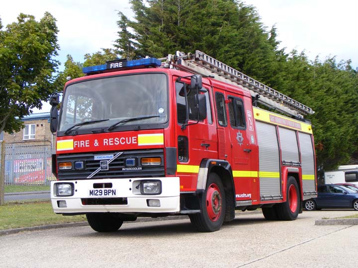 Fire Engines Photos - East Sussex FRS Volvo Seaford Fire station