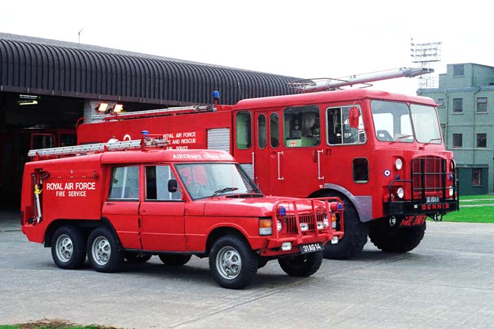 Fire Engines Photos - RAF Mawgan line up TACR2 and Mark 9