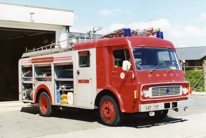 Fire Engines Photos - Dodge Water Ladder Selby Fire station
