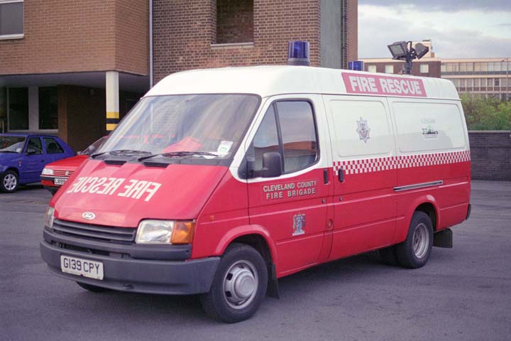 Fire Engines Photos - Cleveland County Fire brigade Ford Transit ET