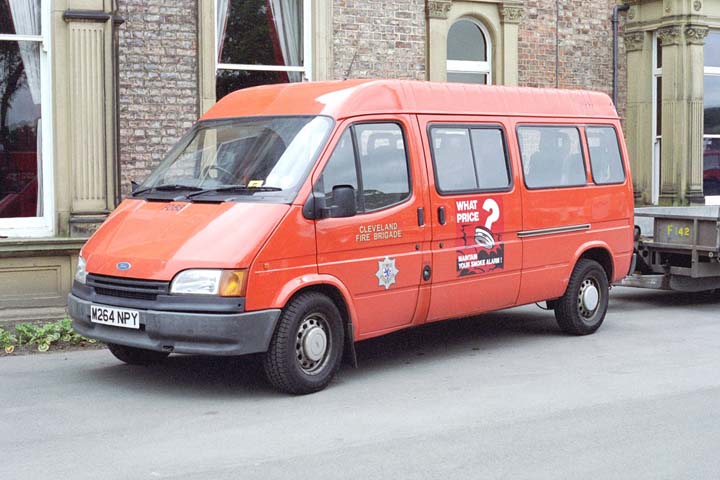 Fire Engines Photos - Cleveland Fire brigade Ford Transit crew bus
