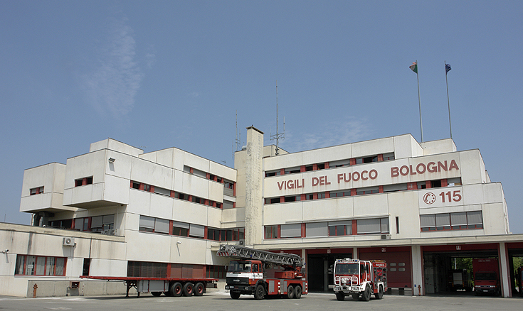 Fire Engines Photos - Bologna Italy Fire station